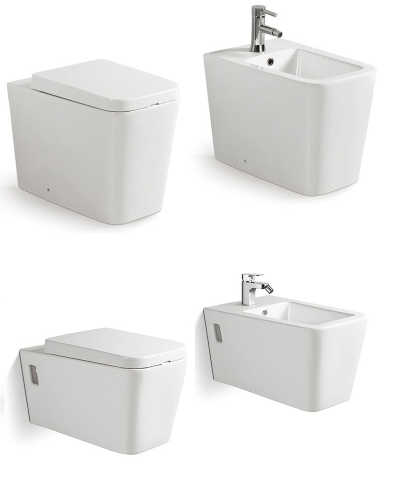 Sanitari Bagno Moderni in Ceramica, Sospesi o a Terra